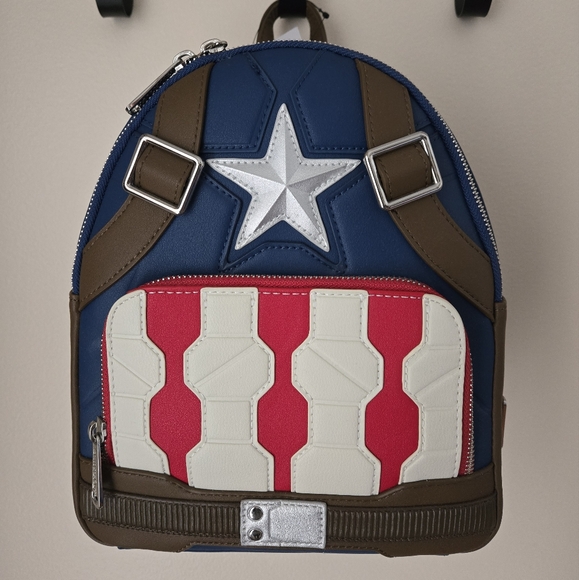 Loungefly | Bags | Loungefly Marvel Captain America Backpack | Poshmark